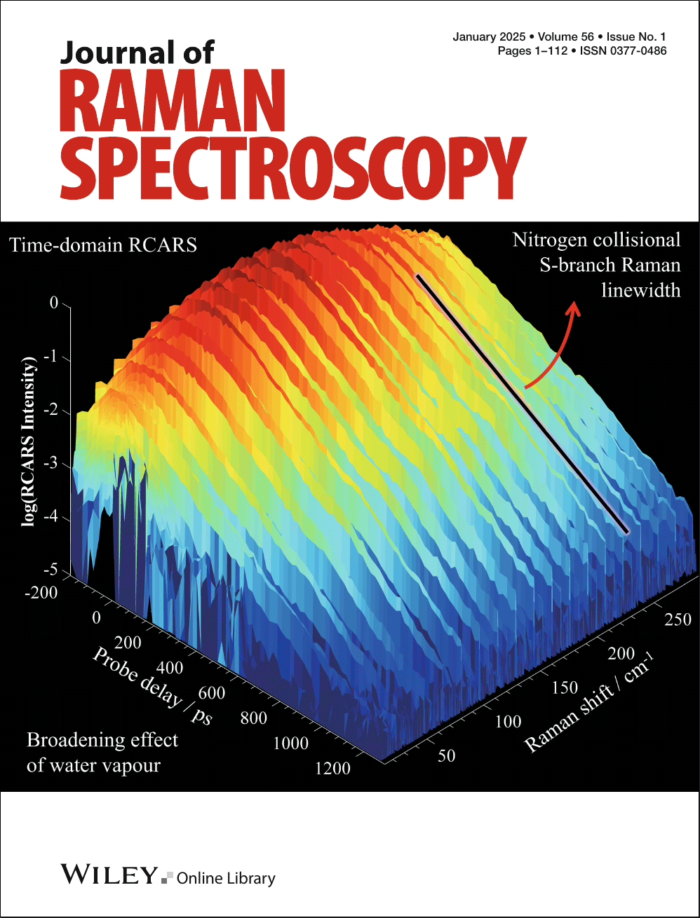 Cover at Journal of Raman Spectroscopy - ZESS - Center for Sensor Systems
